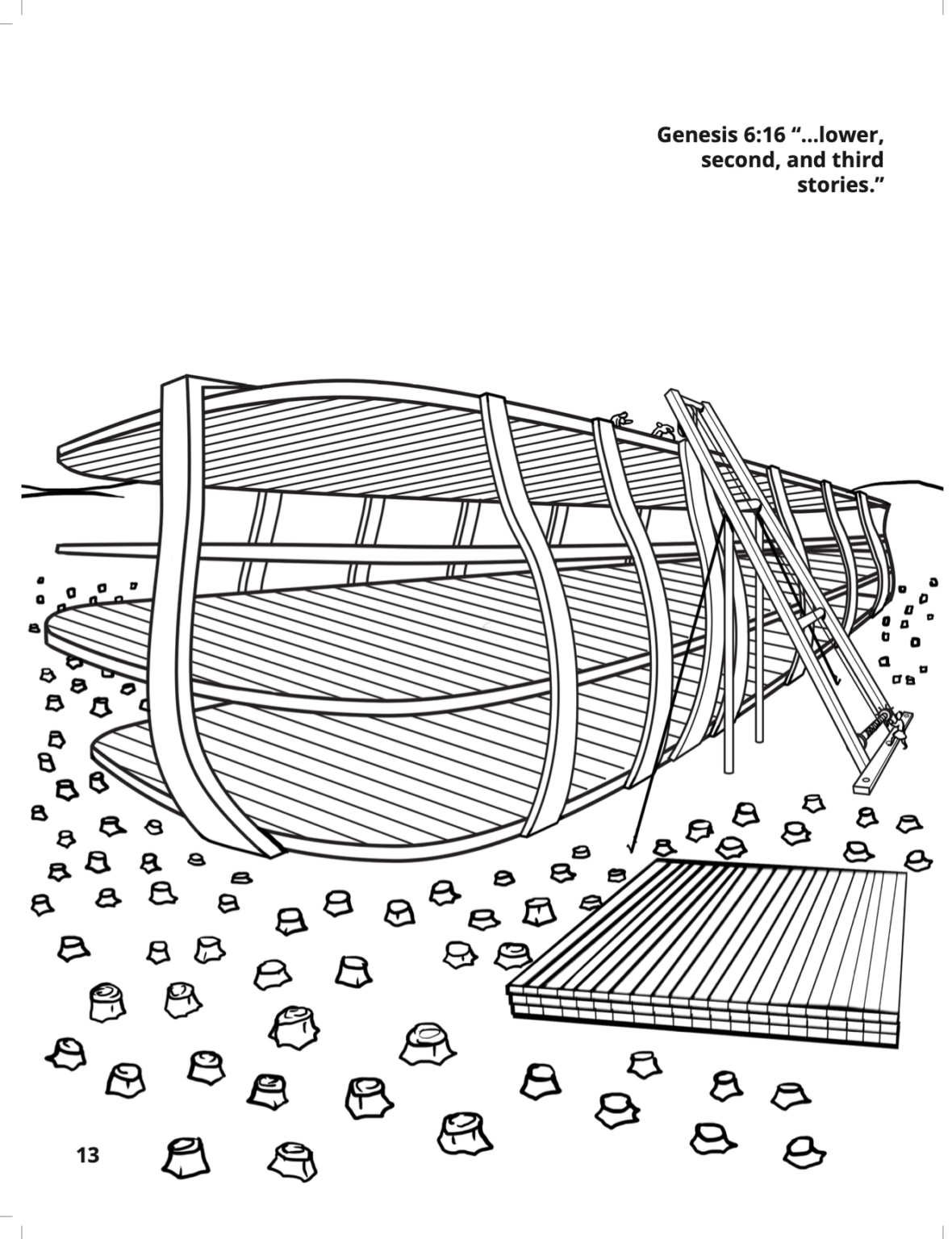 Noah Gospel Coloring Book The Byron Foxx Evangelistic Association
